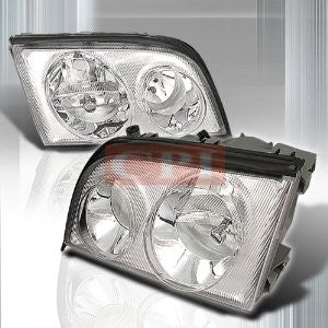 MERCEDES BENZ 1992-1998 MERCEDES W140 S CLASS HEADLIGHTS/ HEAD LAMPS-E ...