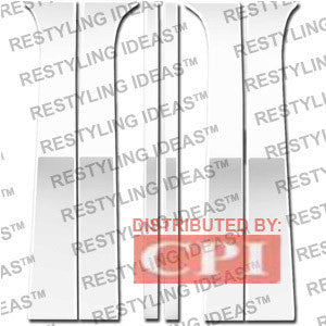 Jeep 2007-2008 Jeep Liberty 6Pcs Chrome Plated Stainless Steel Pillar ...