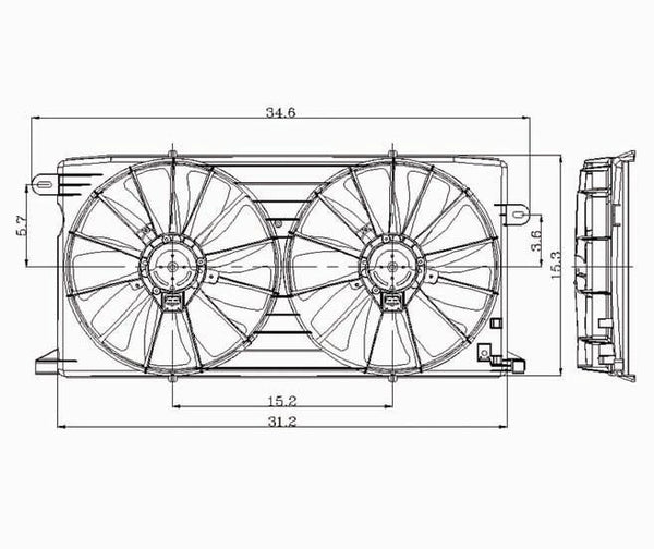 Buick 00-05 Buick Le Sabre/ Lesabre/00-05 Pontiac Bonneville Radiator ...