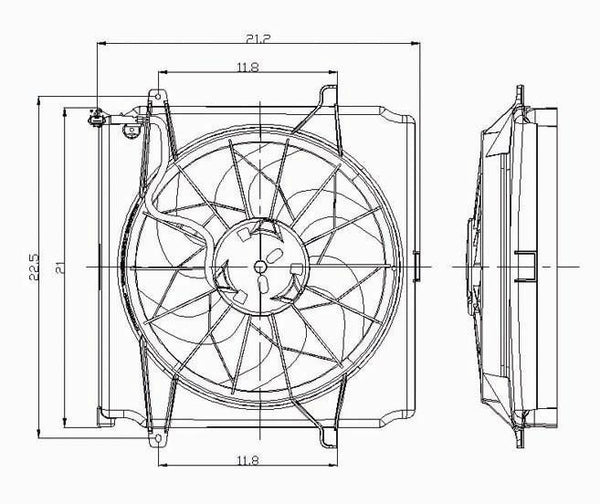 Jeep 05-05 Jeep Liberty 2.4L/04-04 Liberty 3.7L Radiator & Condenser ...