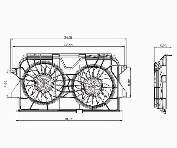 Dodge 05-07 Dodge Caravan/Chrysler Town & Country (From 1/31/05) Radia ...
