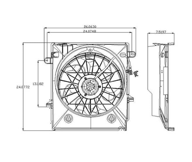 Ford 01-08 Ford Ranger Pickup/ Pu 2.3L At W/Ac Radiator & Condenser (S ...