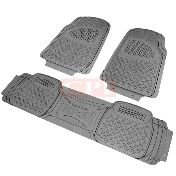 UNIVERSAL UNIVERSAL PVC 3D PRINT FLOOR MAT GREY 3 PIECES PERFORMANCE ...