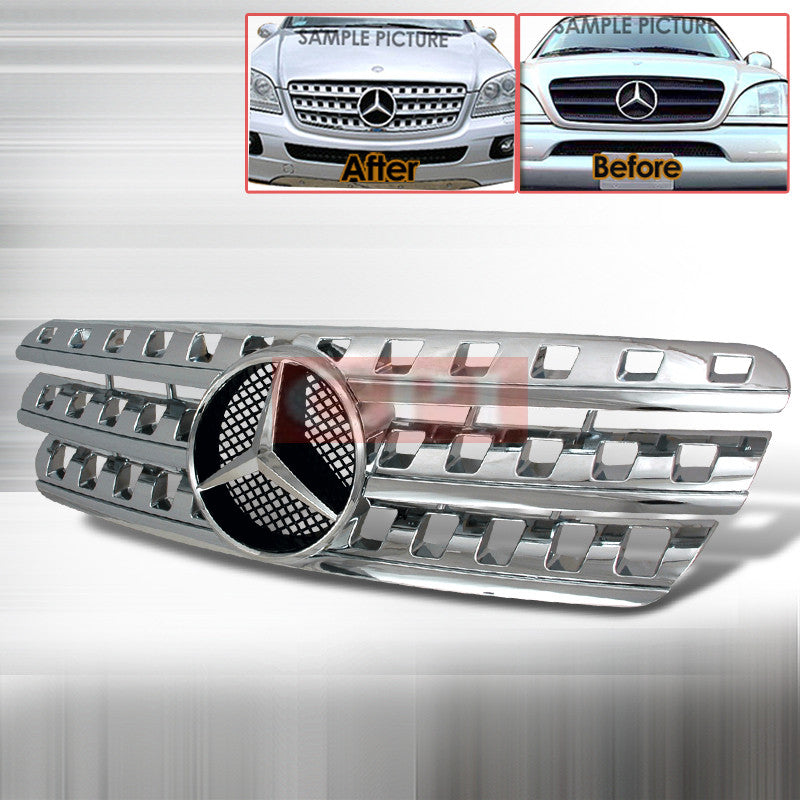 Mercedes 1998-2005 Mercedes Benz W163 M-Class Grille Amg Look Performa ...