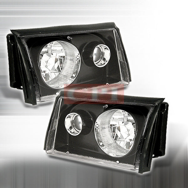 FORD 1987-1993 FORD MUSTANG COBRA PROJECTOR HEAD LAMPS/ HEADLIGHTS - B ...