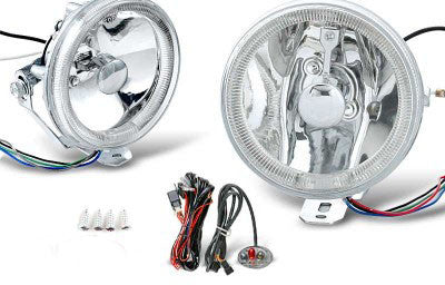 4 Inch Round Universal Fog Light W/ Halo Ring Performance-v – CARRO PACIFIC